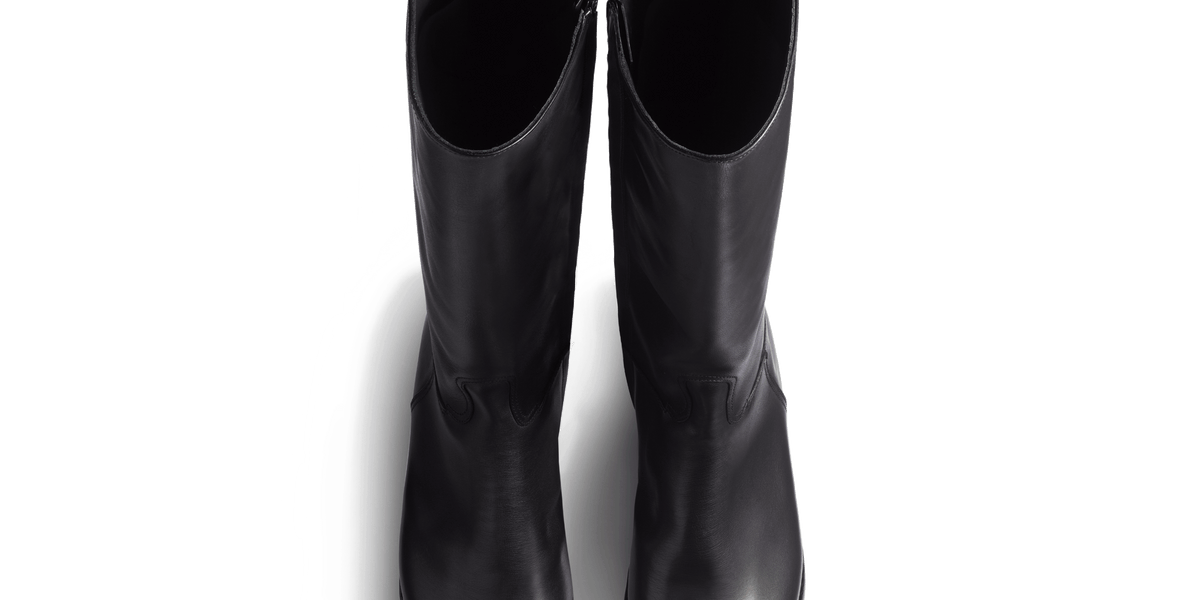 Women's Black soft calfskin Boot & J.M. Weston