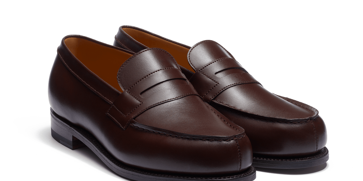 Mocassin 180 femme en cuir veau box marron mélèze & J.M. Weston