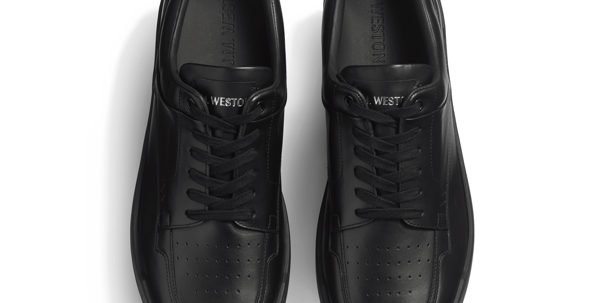 Men Black sport calfskin On Top Sneaker & J.M. Weston