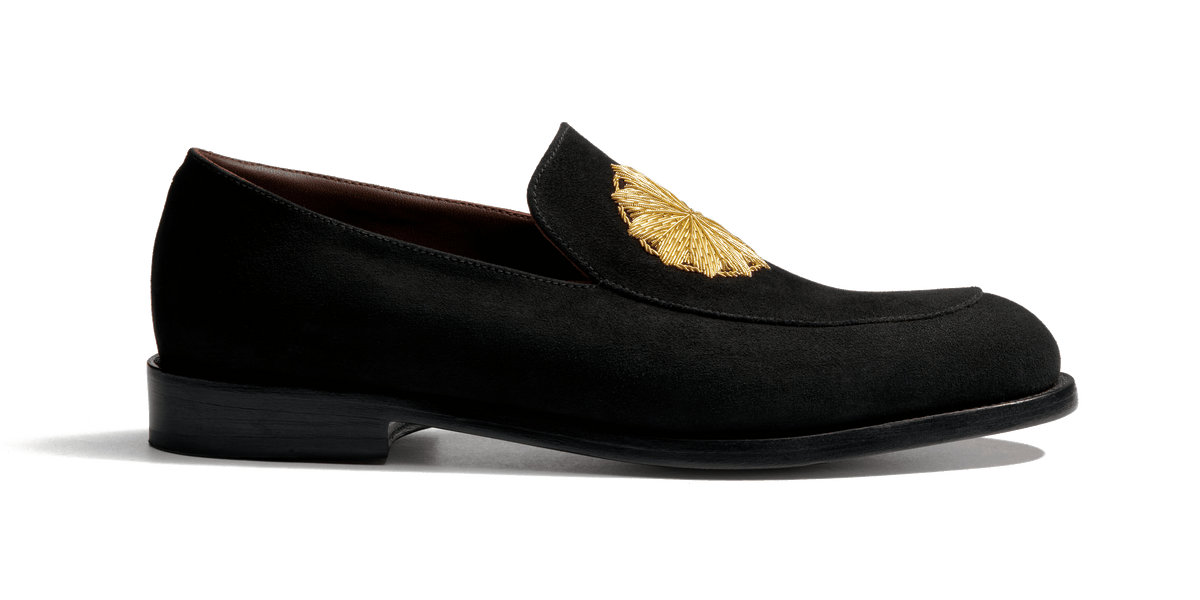 Mocassin brodé J.M. Weston x Opéra de Paris homme en cuir chèvre ...